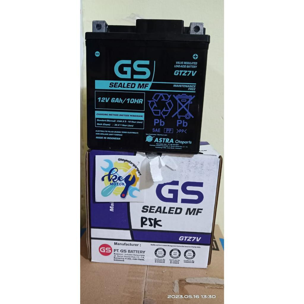 Jual Aki GS Astra GTZ7V Aki Kering Motor Nmax - Aerox 100% Asli | Shopee Indonesia