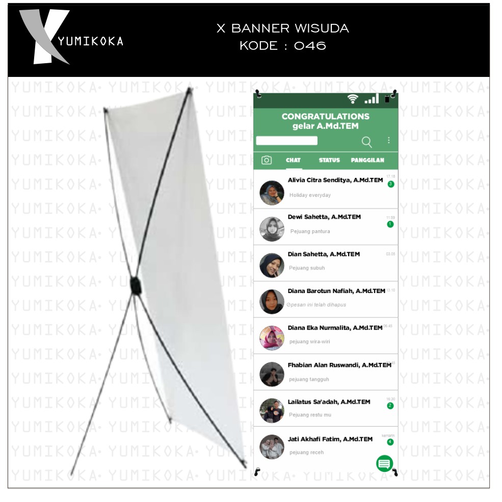 Jual PAKET STAND BANNER XBANNER ACARA WISUDA KELULUSAN PROTOKOL ...