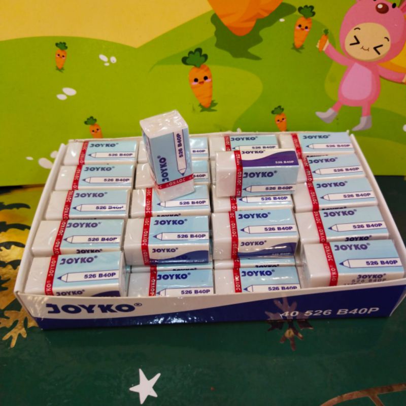 Jual 0PENGHAPUS JOYKO B40P 1 PAK ISI 40 PCS / HAPUSAN PENSIL JOYKO ...