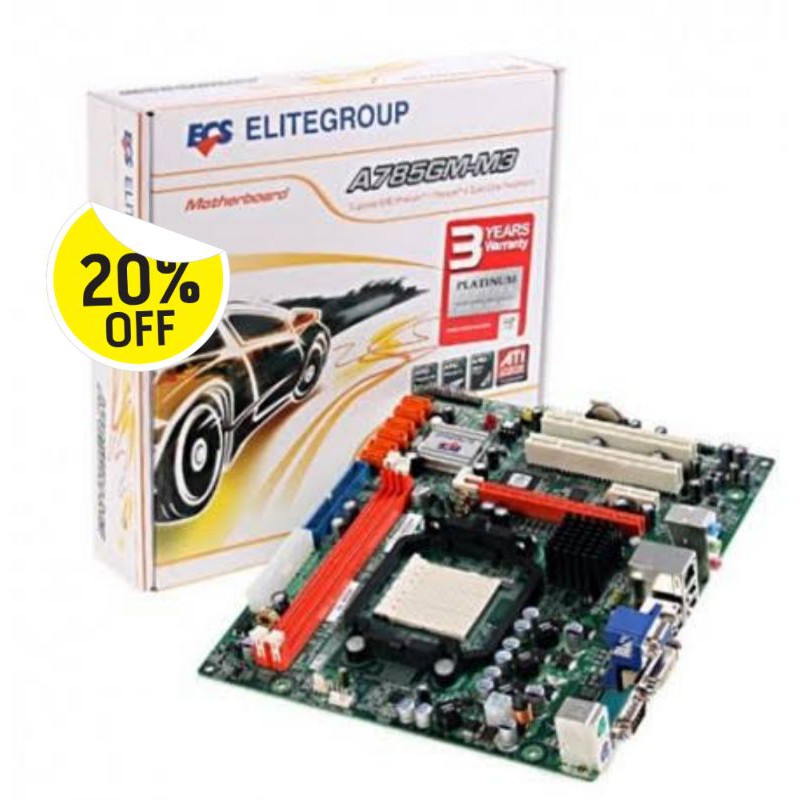Jual 1 SET CPU dengan ECS Mainboard | Shopee Indonesia