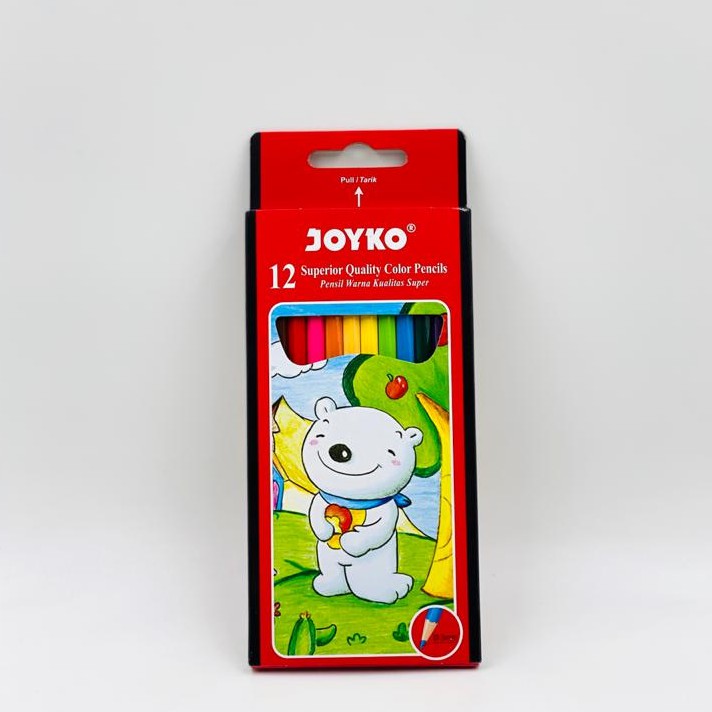 Jual Pensil Warna Pensil Gambar Color Pencil Joyko 12 Warna Panjang