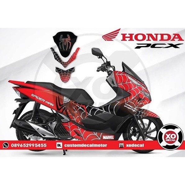 Jual DECAL STICKER HONDA PCX SPIDERMAN V1 DESIGN | Shopee Indonesia