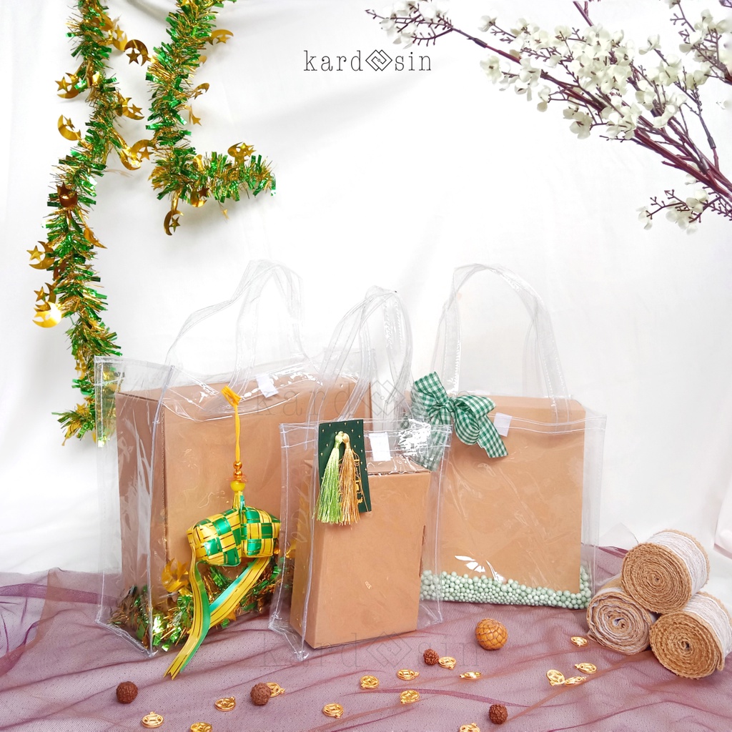 Jual TAS BENING MIKA PLASTIK TRANSPARENT TRANSPARAN PAPER BAG PAPERBAG ...