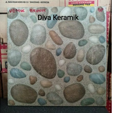 Jual Keramik Lantai Venus Brown 25x25cm | Shopee Indonesia