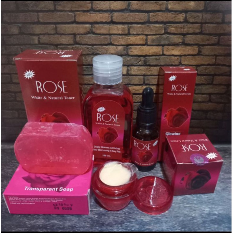 Jual PAKET CREAM ROSE ORIGINAL 4IN1 LENGKAP (CREAM SABUN SERUM TONER ...