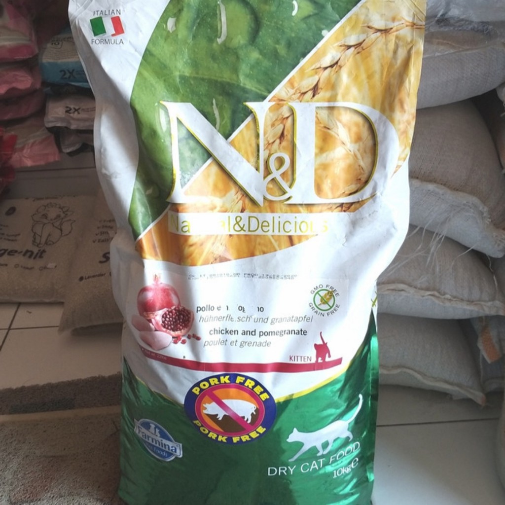 Jual Makanan Kucing N&D Kitten Chicken Pomegranate - Cat Food ND 10kg ...