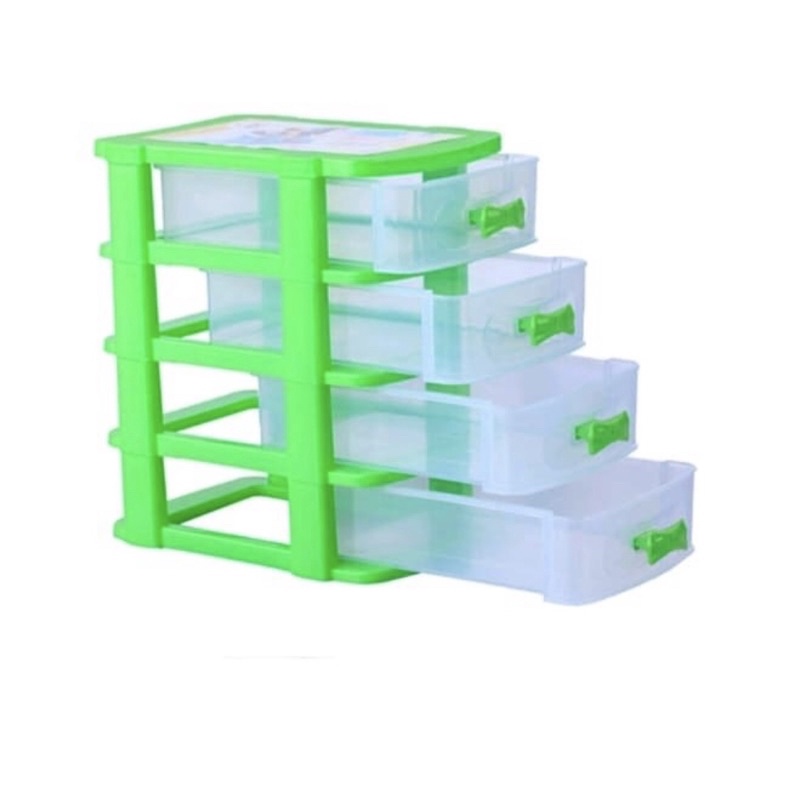 Jual LACI KABINET KECIL DRAWER MINI SUSUN 4 BAGUS TRANSPARAN HOMMY ...