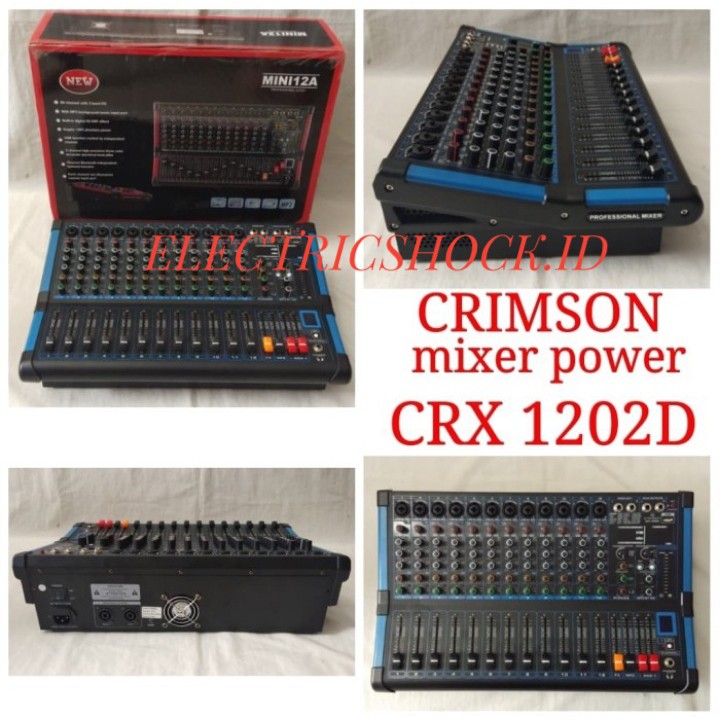 Jual POWER MIXER AUDIO CRIMSON CRX 1202D | Shopee Indonesia
