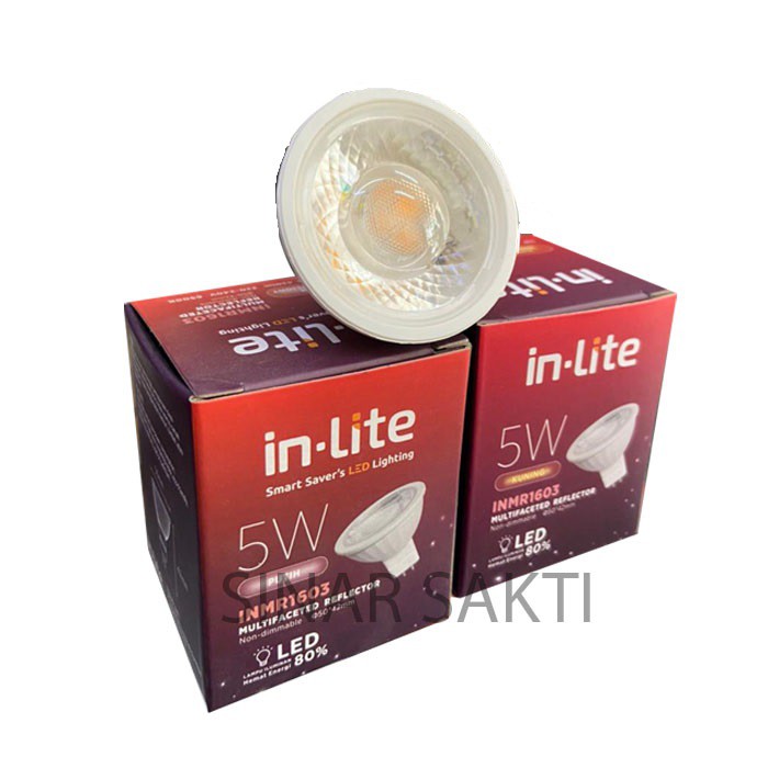 Jual INLITE Lampu MR16 5W 5 W 5 Watt 5WATT Lampu Halogen In-Lite ...