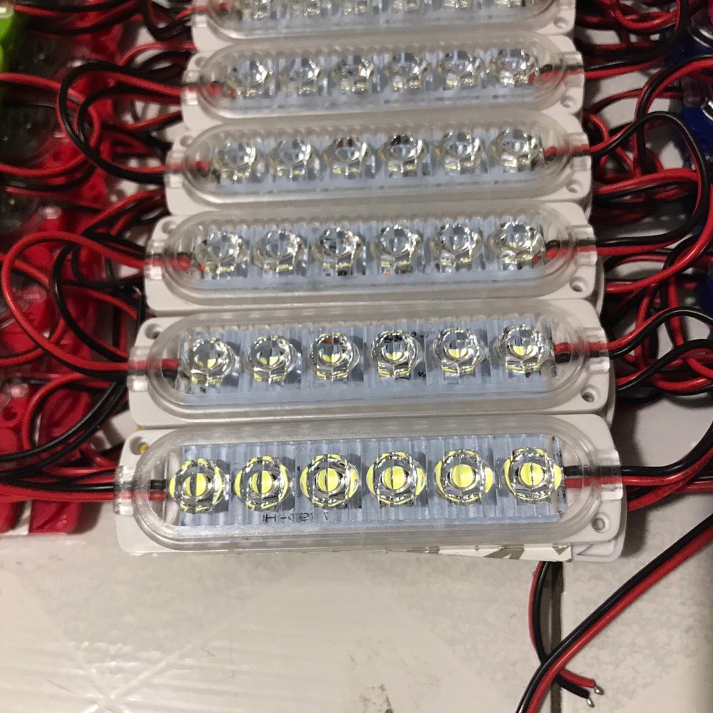 Jual Lampu LED Ultrasonic 6 Mata 24 Volt (1x6) / LED Modul Ultrasonic ...