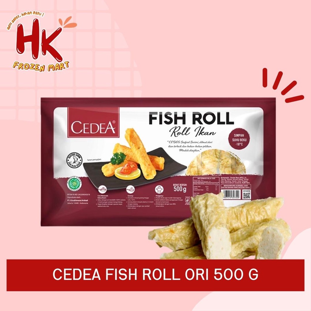 Jual Cedea Fish Roll Original 500 g / isian suki / sosis bakar / HK ...