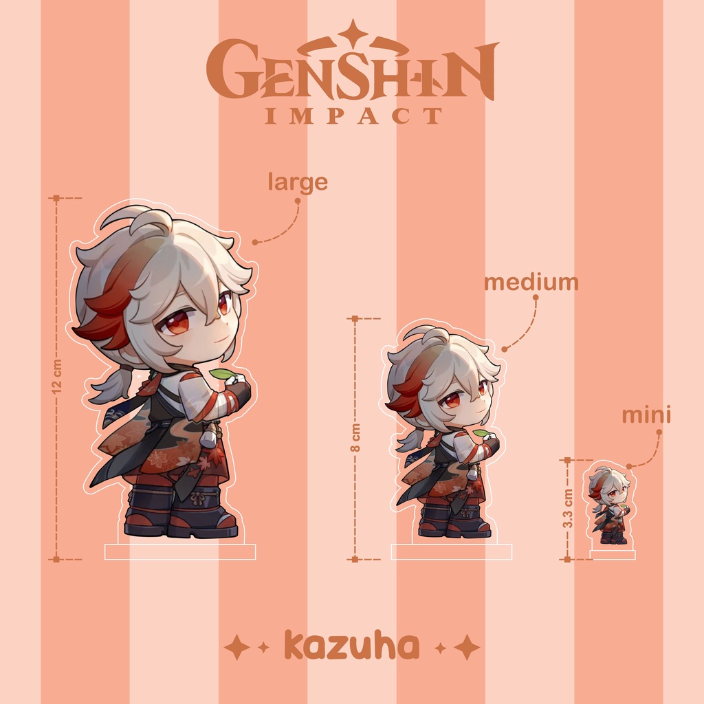 Jual Standee Bidak Pion Figure Genshin Impact xiao yunji hutao zhongli ...
