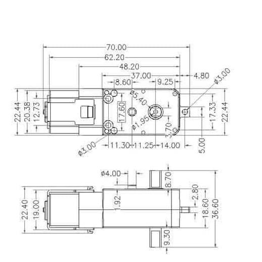 Jual Smart Car Gear Box Gearbox Arduino Tt Dc Motor 1:120 Smartcar ...