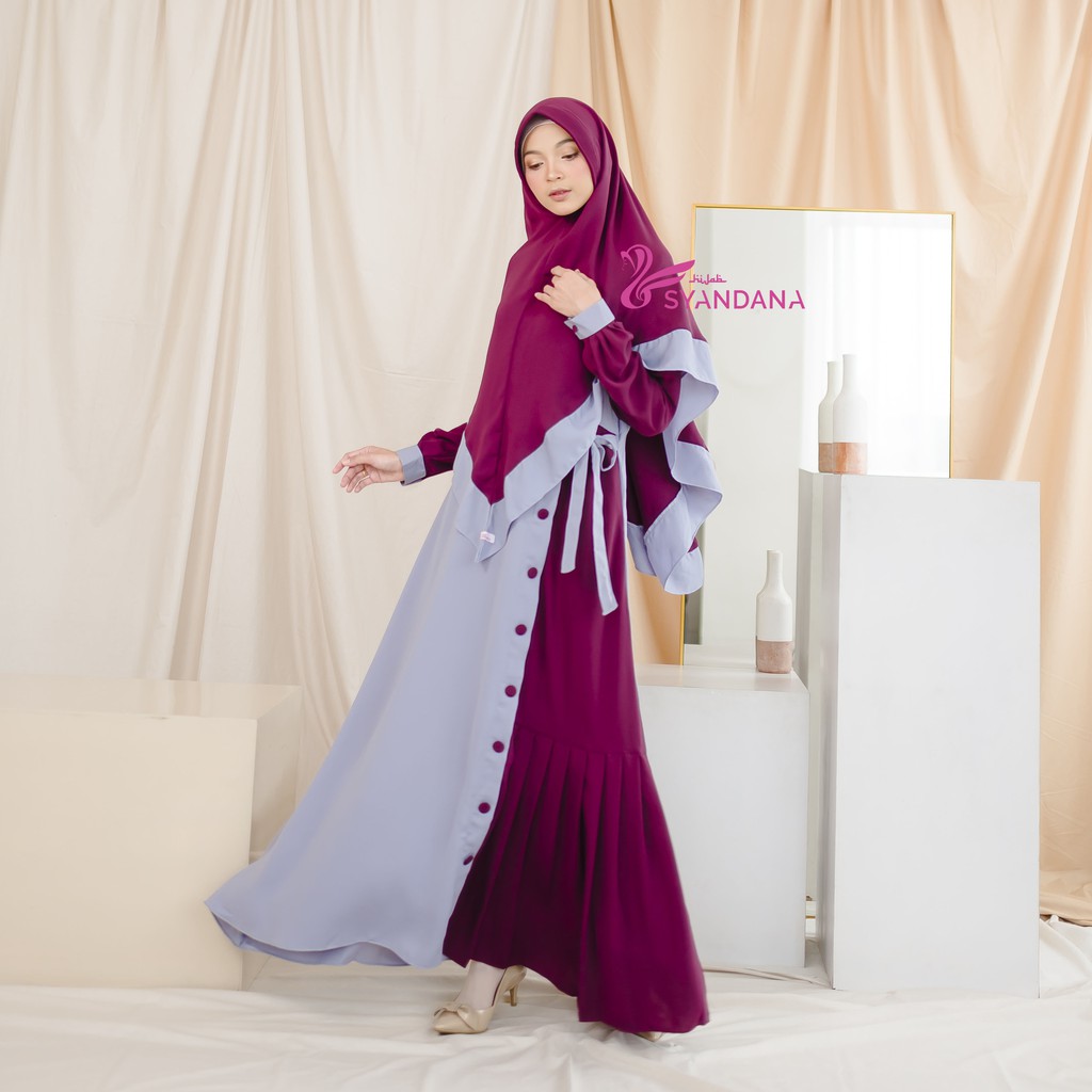 Jual Hijab Syandana - Halwa Dress Only - Dress Simple Syari (hanya ...