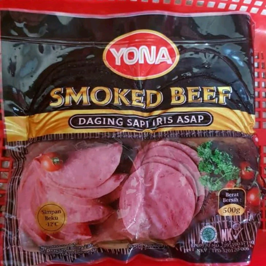 Jual Smoke beef Yona 500 gr Smoked Beef 500gr daging asap | Shopee ...