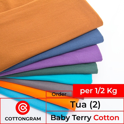 Jual COTTONGRAM Baby Terry Kain Sweater Hoodie Bahan Katun Warna Tua 2 ...