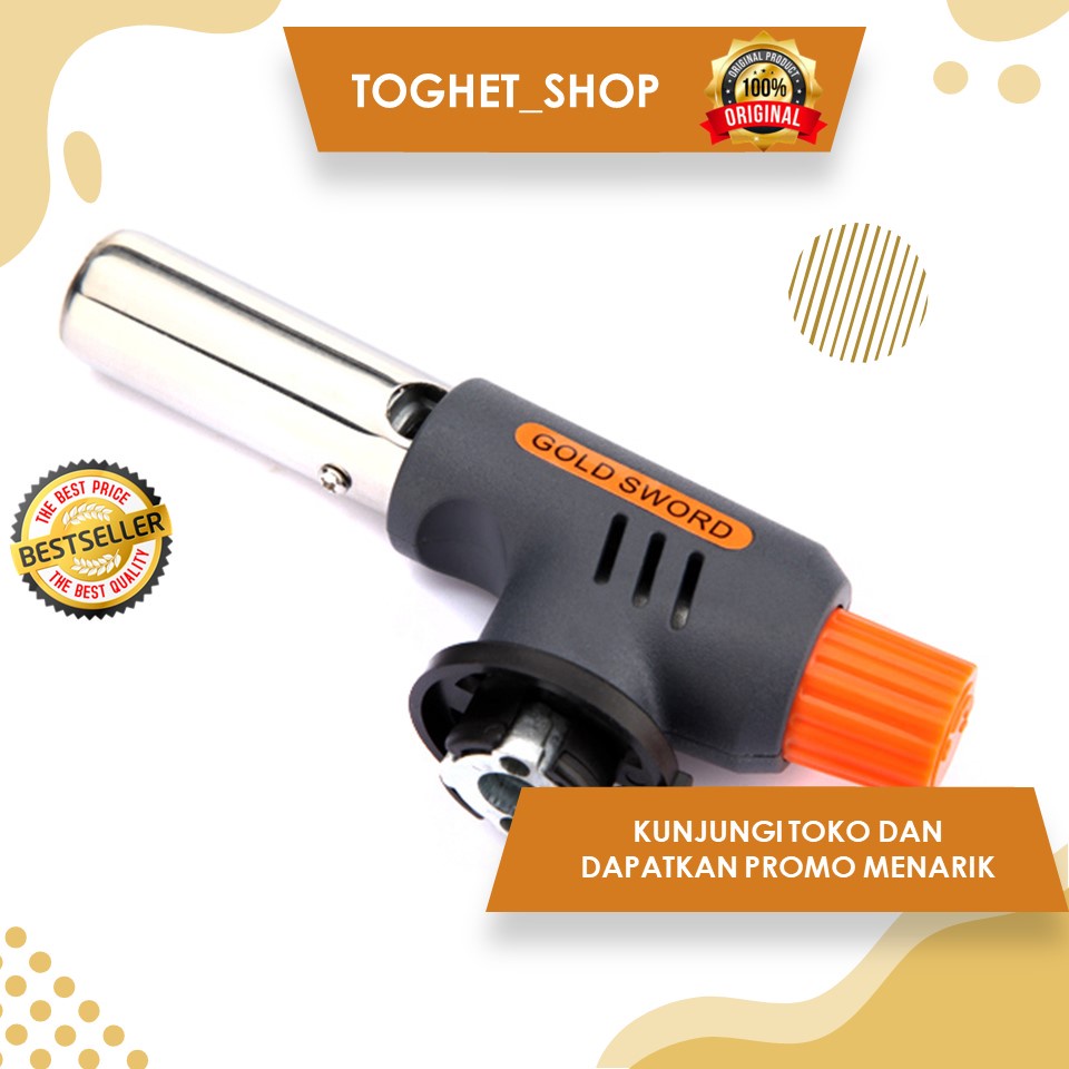 Jual Flame Gun Portable Untuk BBQ Gas Torch Untuk Tabung Gas Butana Portabel Api Tekanan Tinggi ...