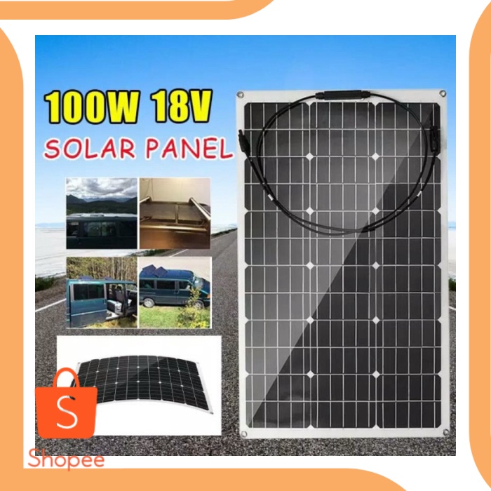 Jual Promo onderdil PANEL SURYA 12 volt 100 watt peak SOLAR CELL ...