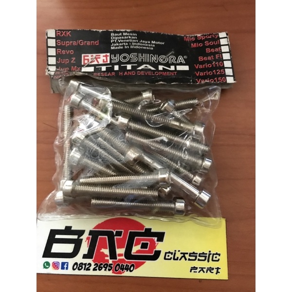 Jual baut set L stenlis buat blok kanan kiri set Tiger ,mp,dan Gl pro gl100 cb | Shopee Indonesia