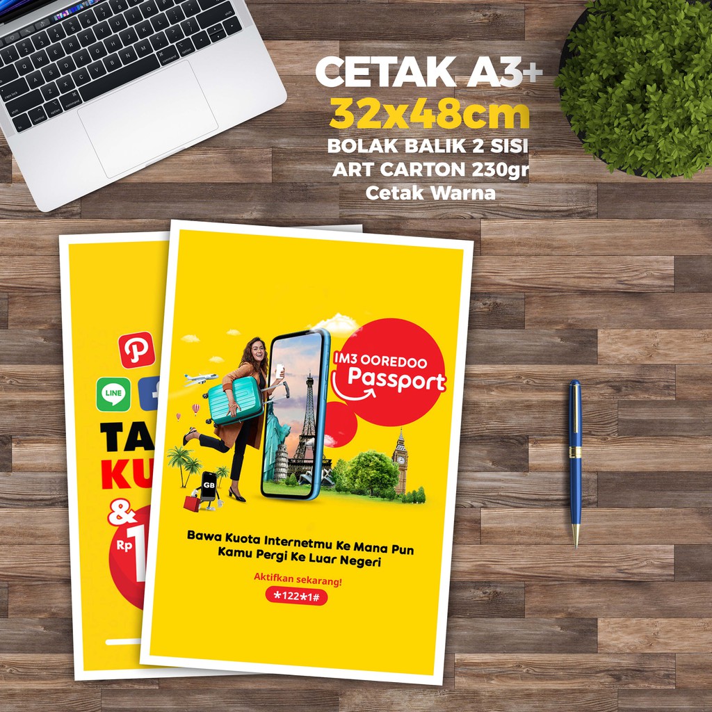 Jual Print A3 Plus Art Carton 230 Cetak Bolak Balik Warna | Shopee ...