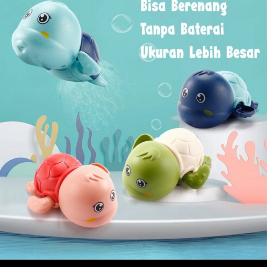 Jual Kura Kura berenang mainan mandi anak bayi water toys bathtub ...