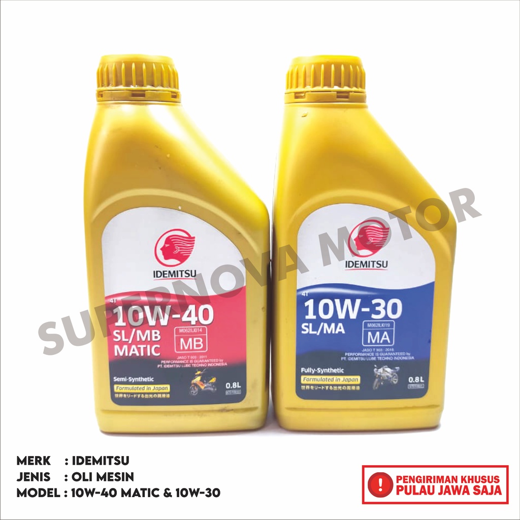 Jual OLI MESIN IDEMITSU 10W-30 10W-40 SEMI SYNTHETIC FULLY SYNTHETIC IDEMITSU | Shopee Indonesia