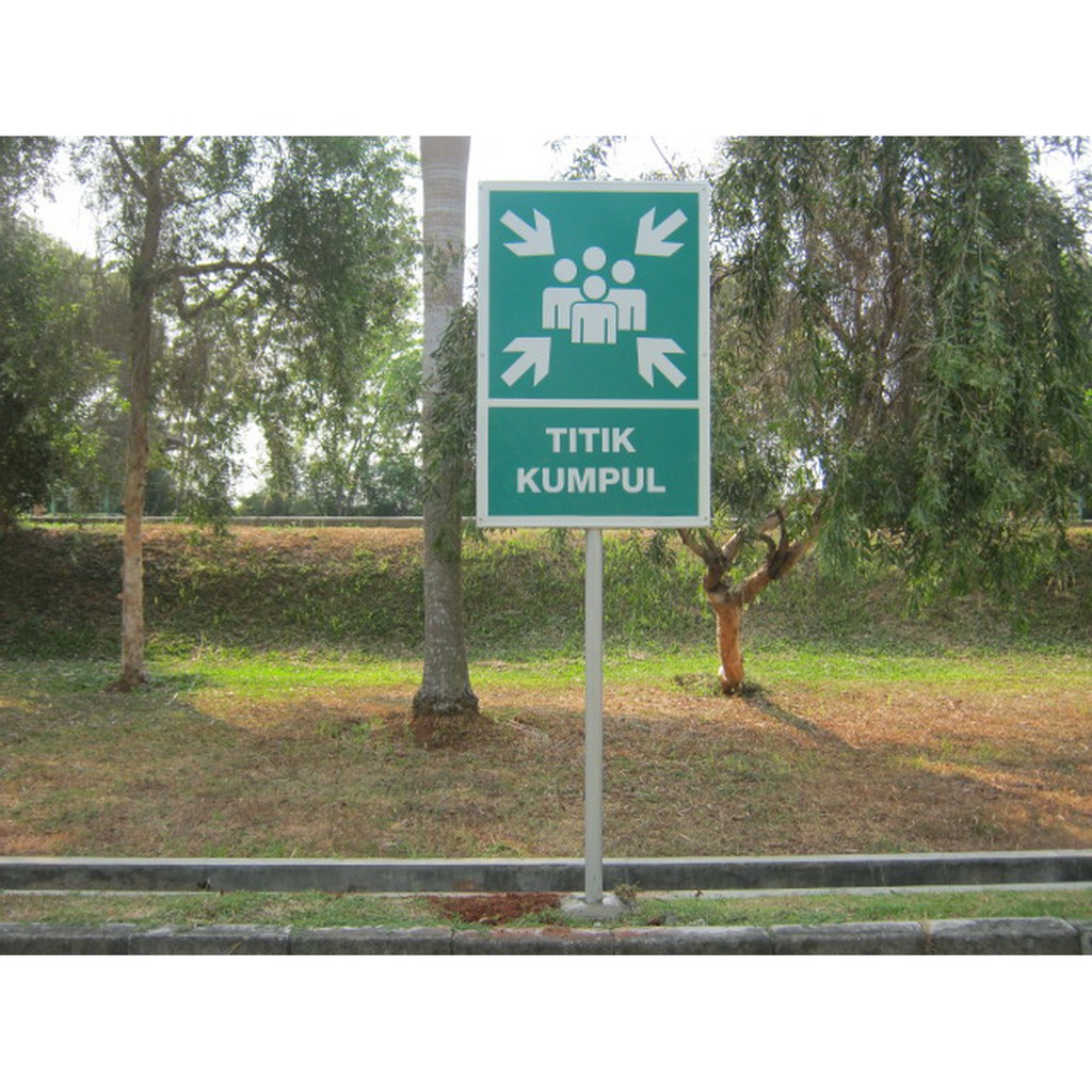 Jual RAMBU TITIK KUMPUL - ASSEMBLY POINT 40X60 CM | Shopee Indonesia