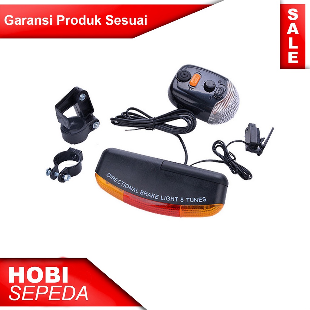 Jual Lampu Sepeda Lampu Rem Lampu Sein Sepeda Kiri Kanan 7 LED dengan ...