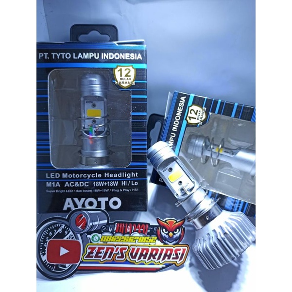 Jual Lampu LED Utama Motor LED AYOTO M1A H6 AC DC Motor Bebek Matic AC & DC | Shopee Indonesia