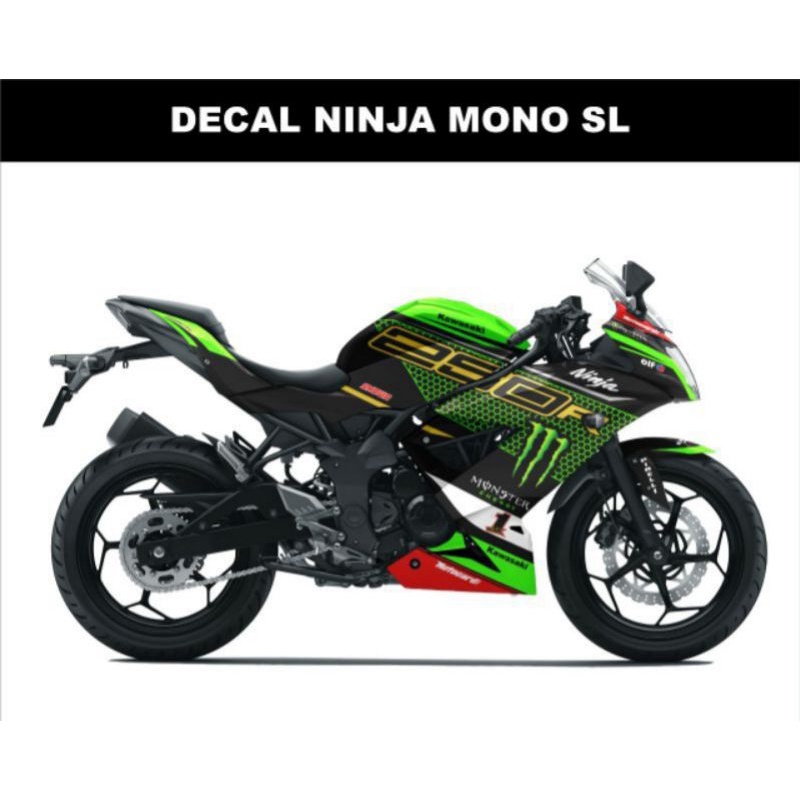 Jual Decal Sticker Ninja SL Mono Full Body Custom | Shopee Indonesia