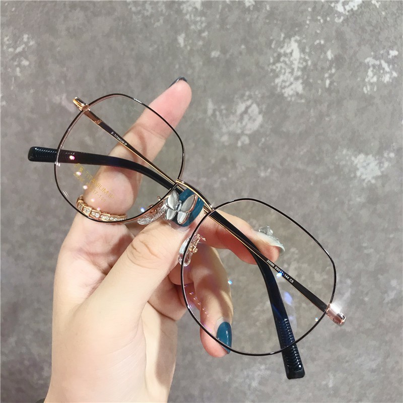 Jual Kacamata Frame EG67 Anti Radiasi Metal Gaya Retro Untuk Pria / Wanita | Shopee Indonesia