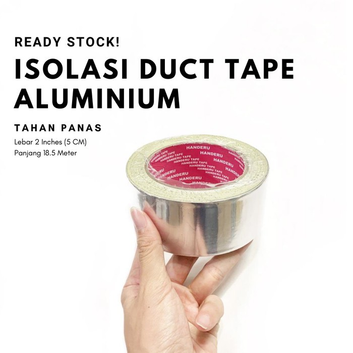 Jual Isolasi Duct Tape Flexible Aluminium Lebar 2" (5cm) | Shopee Indonesia