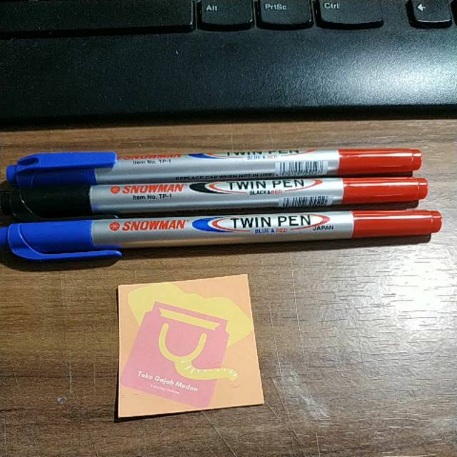 Jual Spidol Snowman Twin Pen | Shopee Indonesia