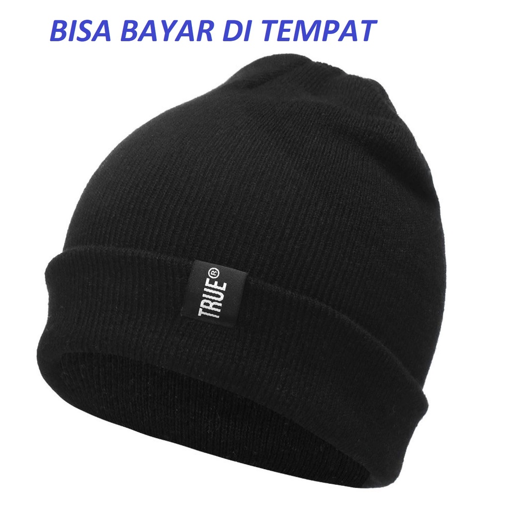 Jual Topi Kupluk Beanie Cap True Pria Wanita Topi Kupluk Distro ...
