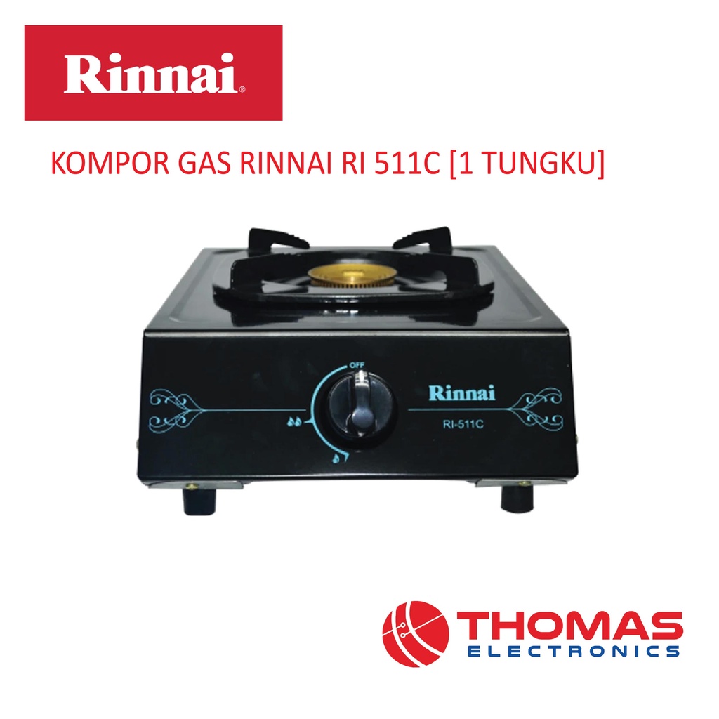 Jual Kompor Gas Rinnai RI 511C 1 Tungku | Shopee Indonesia