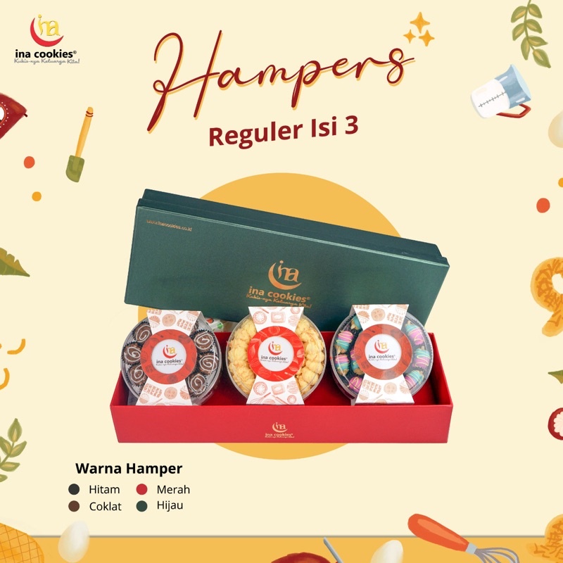 Jual Hampers isi 3 Reguler Ina Cookies | Shopee Indonesia