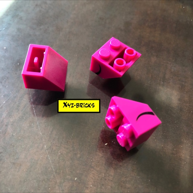 Jual LEGO PARTS 6261608 - Printed Roof Tile 2x2 45 Degrees Inverted No ...
