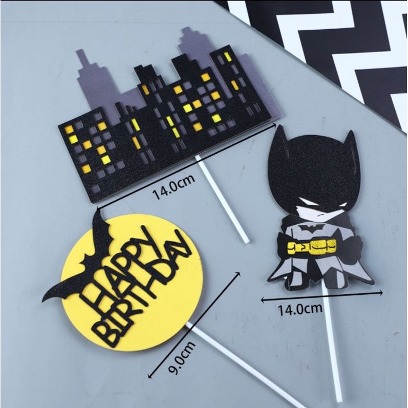 Jual topper batman/ topper hero/ topper cake/ topper 1 set | Shopee ...