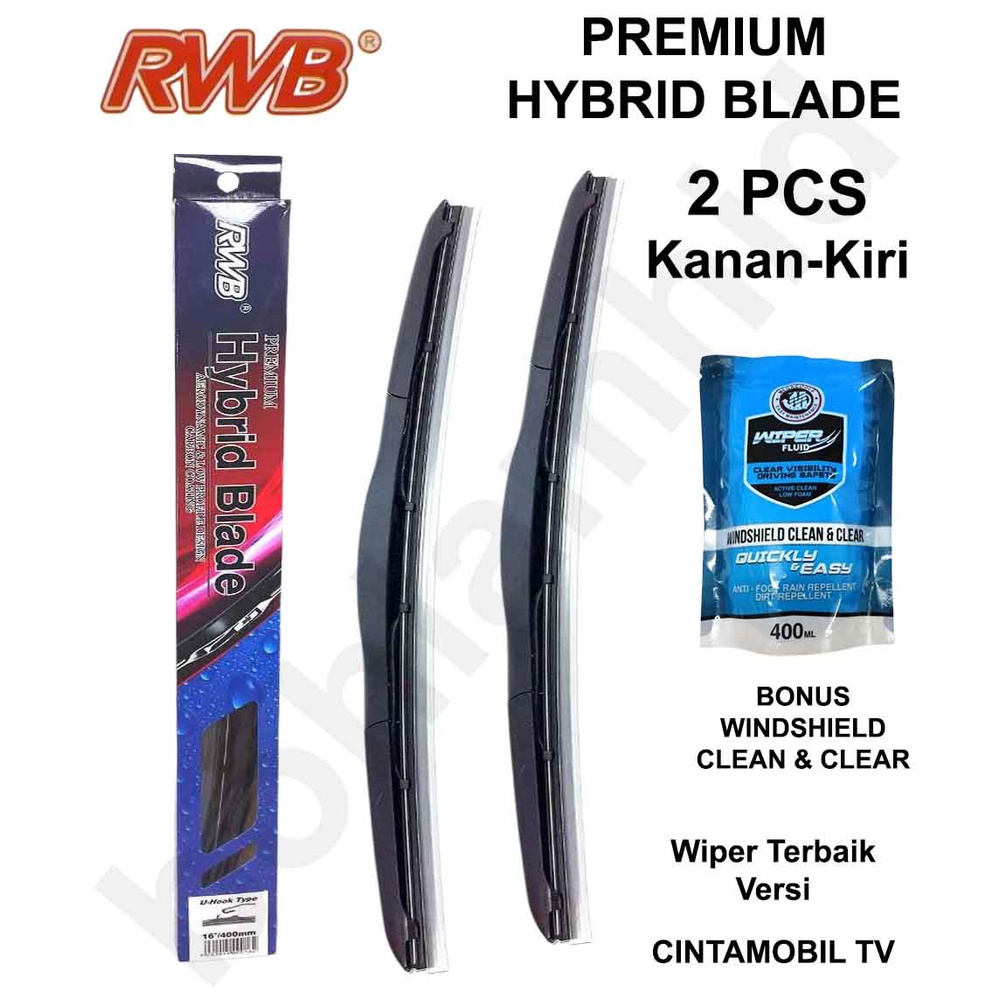 Jual WIPER RWB HYBRID PROTON EXORA 2Pcs (kn-kr) BEST WIPER TECHNOLOGY ...