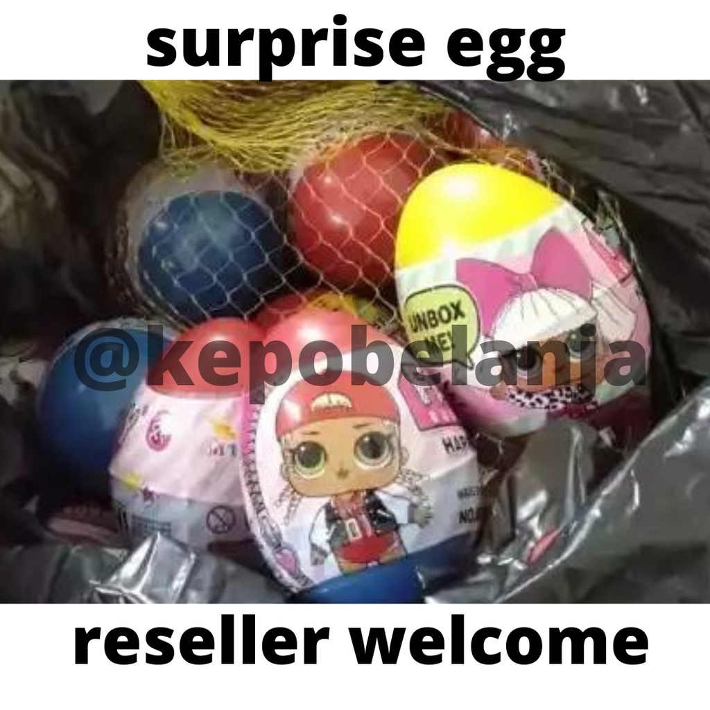 Jual PROMO TERMURAH Telur Isi Kejutan Surprise Egg Telor Knocker Ball ...