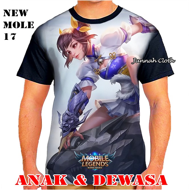 Jual Baju Kaos Mobile Legend Hero Wanwan Darting Skin Starlight 3D Print | Shopee Indonesia