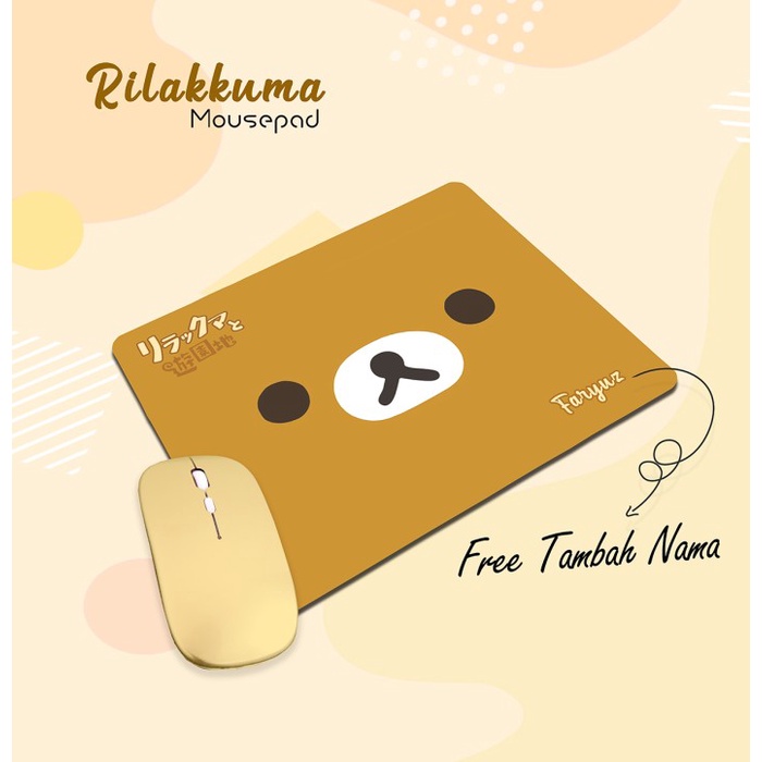 Jual Mousepad Motif Rilakkuma Alas Mouse Pad Gaming Custom | Shopee ...