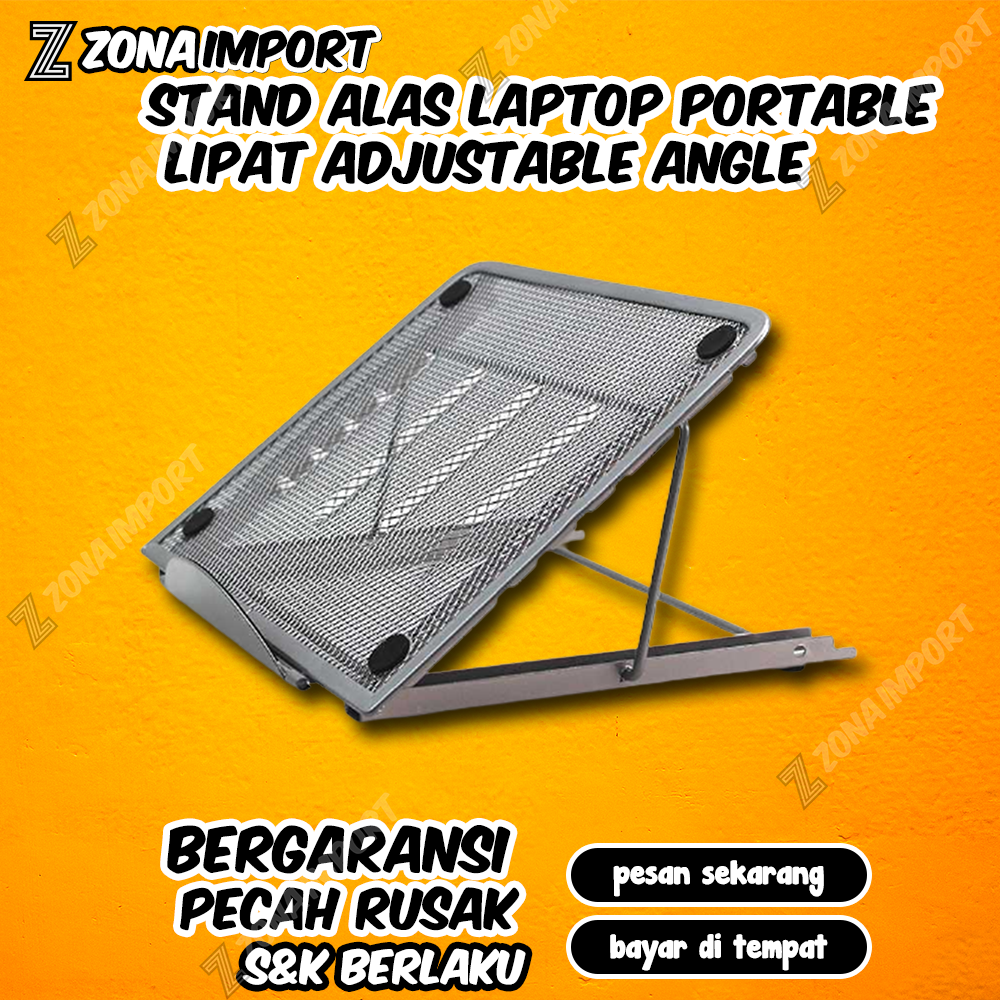 Jual Stand Meja Alas Laptop Portable Lipat Setting Sesuai Sudut dan ...