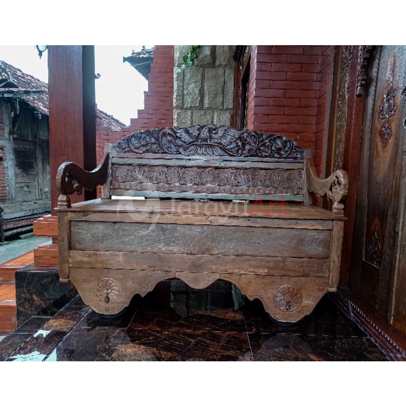 Jual Bangku Resban Grobog Kayu Jati Kuno | Shopee Indonesia
