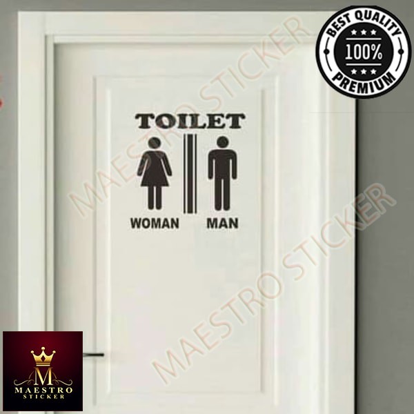 Jual M.STICKER Stiker Man Woman Wall Sticker Closet Dingding Kamar ...