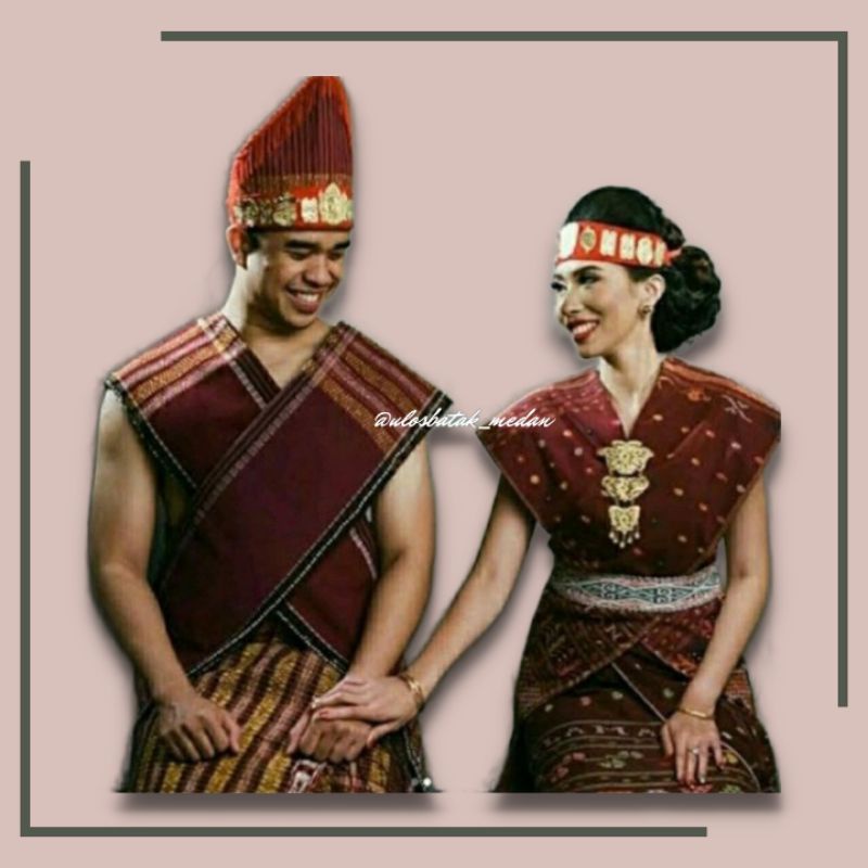 Jual Sepasang Pakaian Baju Adat Batak Toba Dewasa Dari Kain Ulos Batak | Shopee Indonesia
