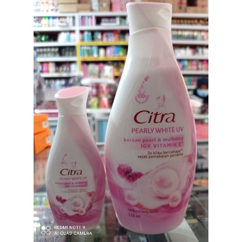 Jual Hand body citra / citra pearl white uv pink jumbo 210 ml | Shopee ...