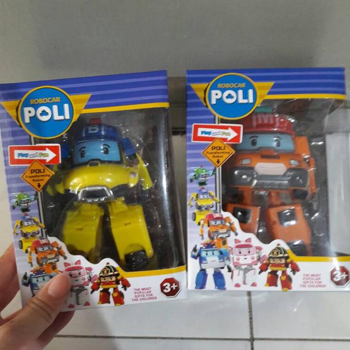 Jual Mainan Robot Car Poly,Amber,Roy,Helly,Bucky Dan Mark | Shopee ...