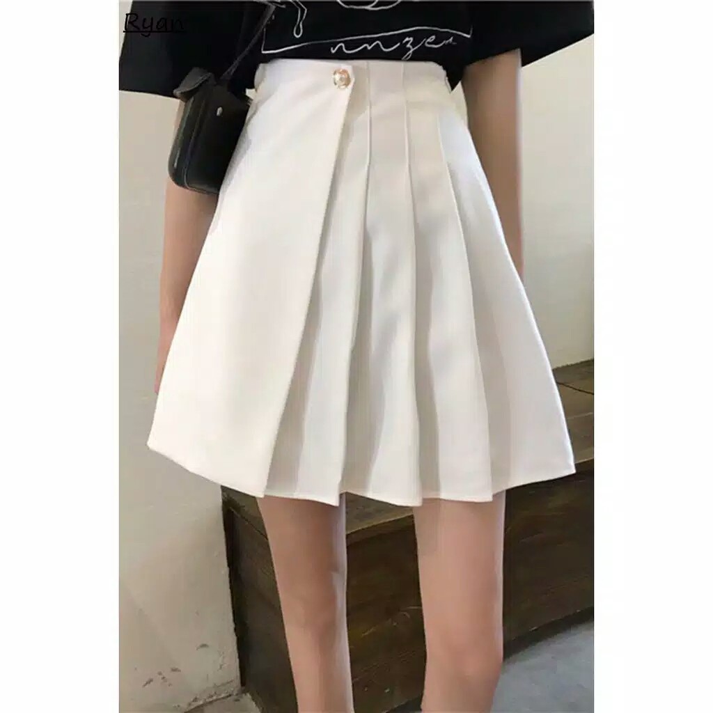 Jual Rok korea mini skirt cute ulzzang kpop seifuku rok tennis skirt ...