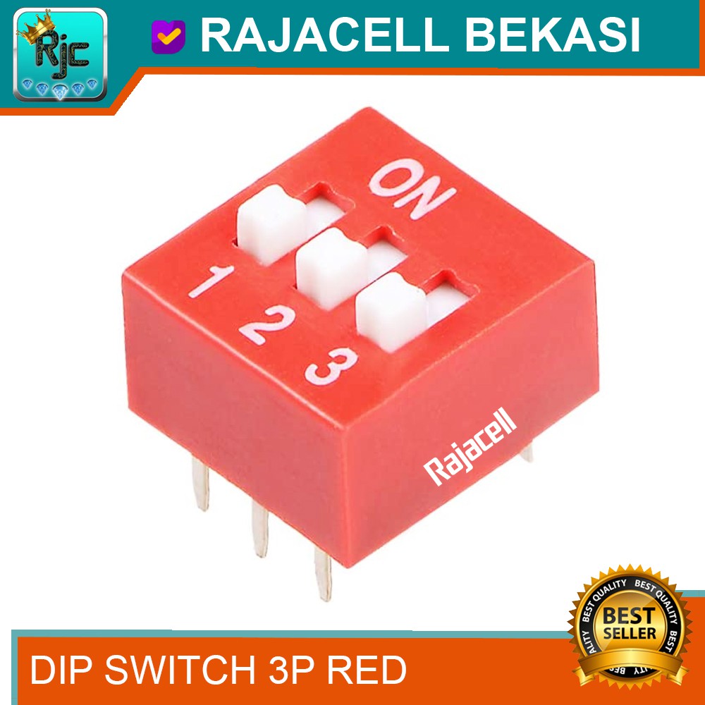 Jual DIP Switch 3P 3channel DIL Flat Dial Switch 2 54mm Pitch | Shopee ...